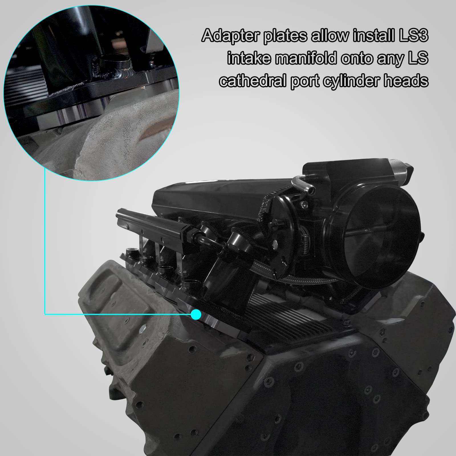 Snapklik.com : LS1 Cathedral Port Cylinder Head To LS3 LSA ZL1 CTS-V ...