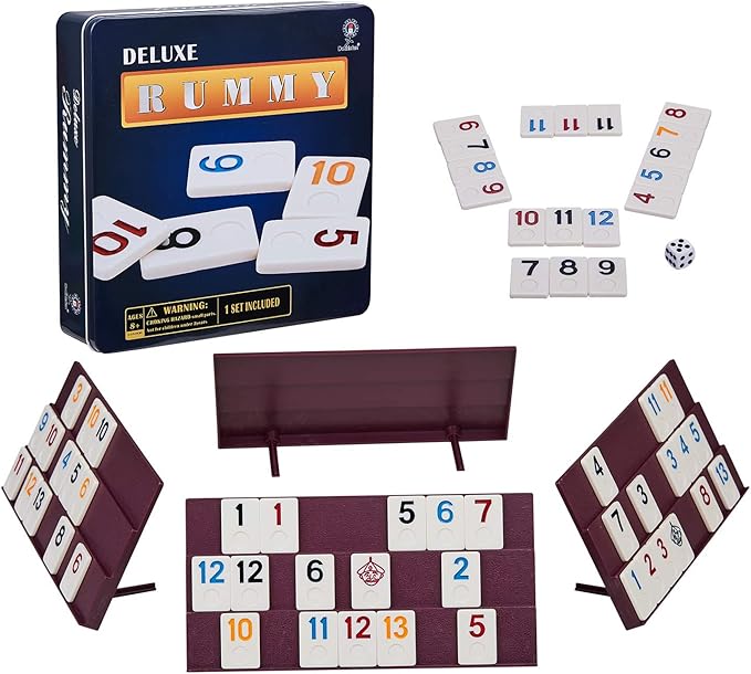 Amazon.com: Classical Large Rummy Tiles Game Edition, Rummy Cube Game ...