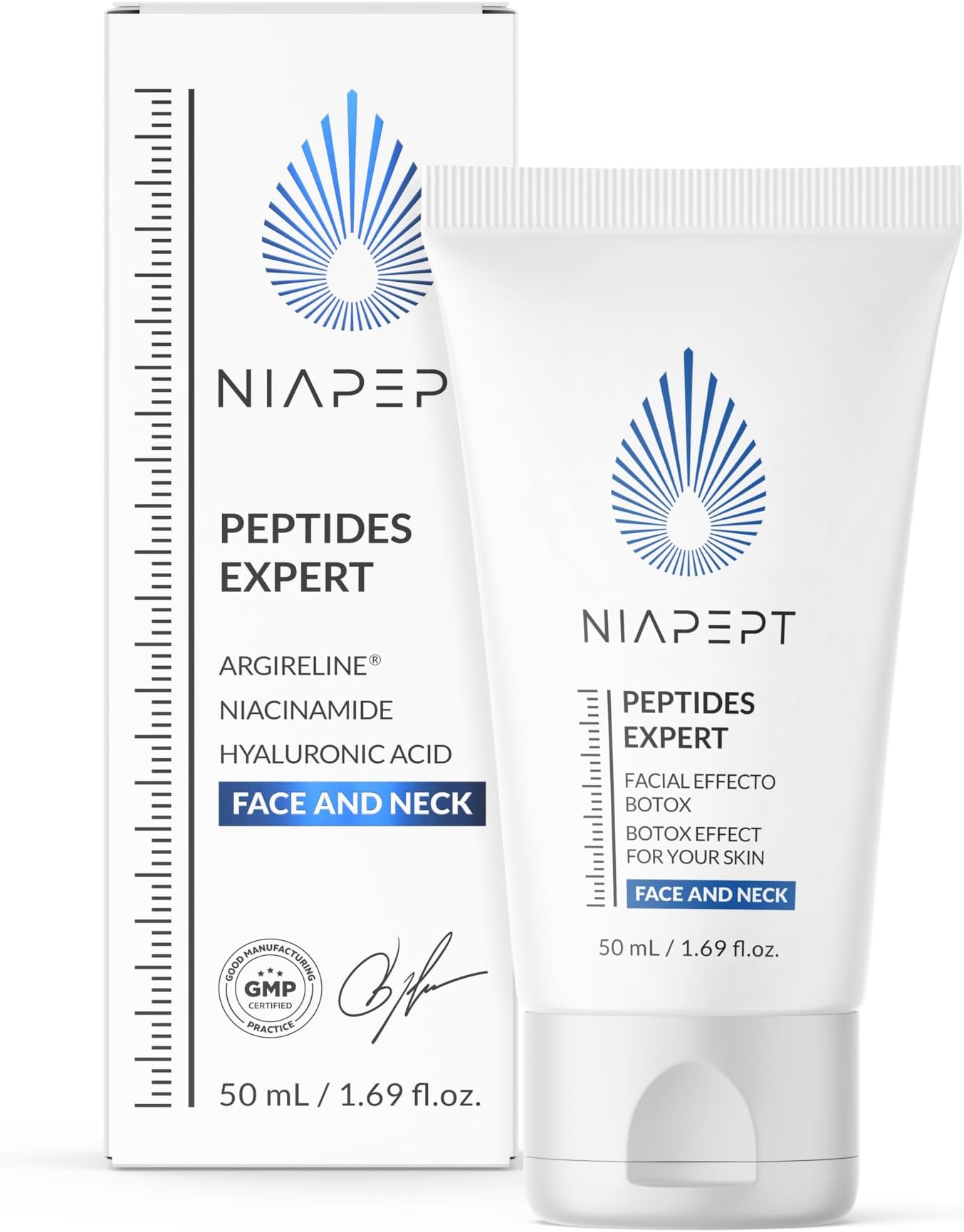 Amazon.com: Niapept | Crema facial y cuello | Con argireline ...