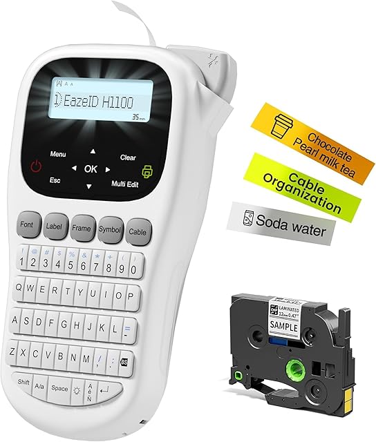 Label Maker Waterproof Labels Handheld Label Maker Machine With Tape ...