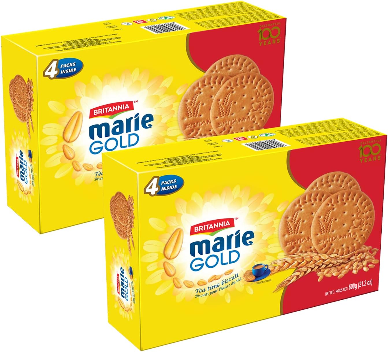 Amazon.com : Britannia Marie Gold Cookies 21.16oz (600g) - Crispy Tea ...