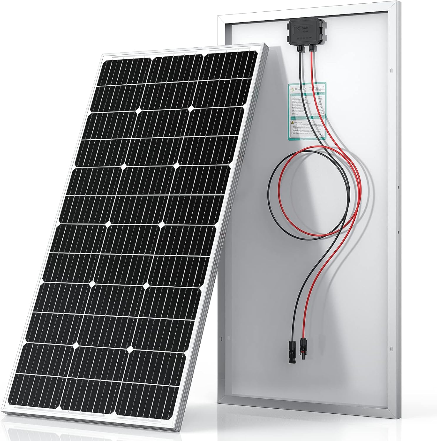Amazon.com : Allto Solar 100 Watt 12 Volt Solar Panels,High Efficiency ...