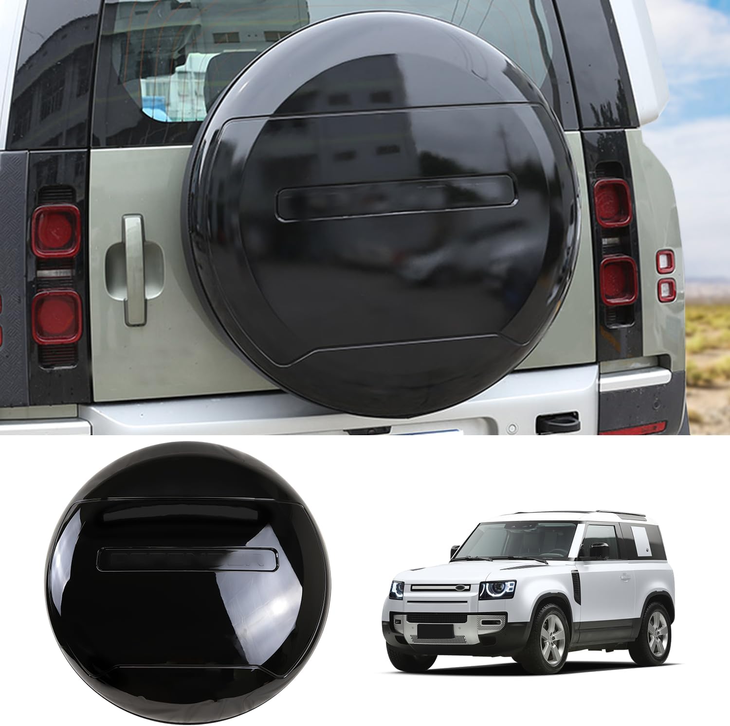 Amazon.com: Fuji White Spare Tire Cover Plastic Portecor Fits for ...