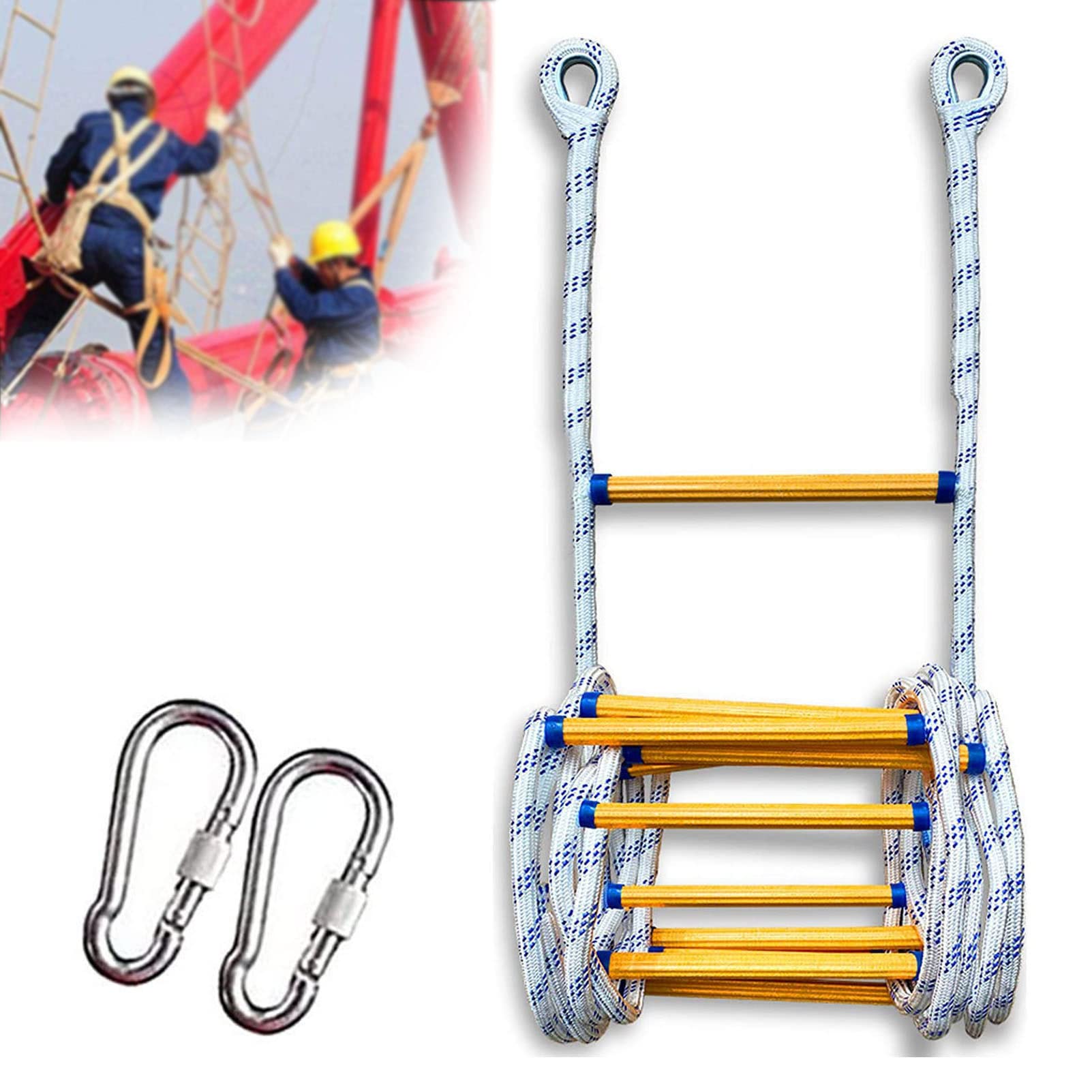 Fire Escape Ladders Ladder Safety Emergency Rope Ladder Fireproof ...