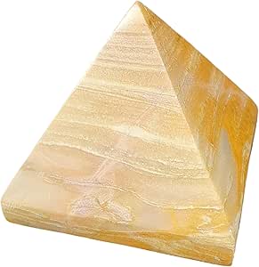 Amazon.com: Marble Pyramid Pyramid Geofossiles Minerals Healing ...