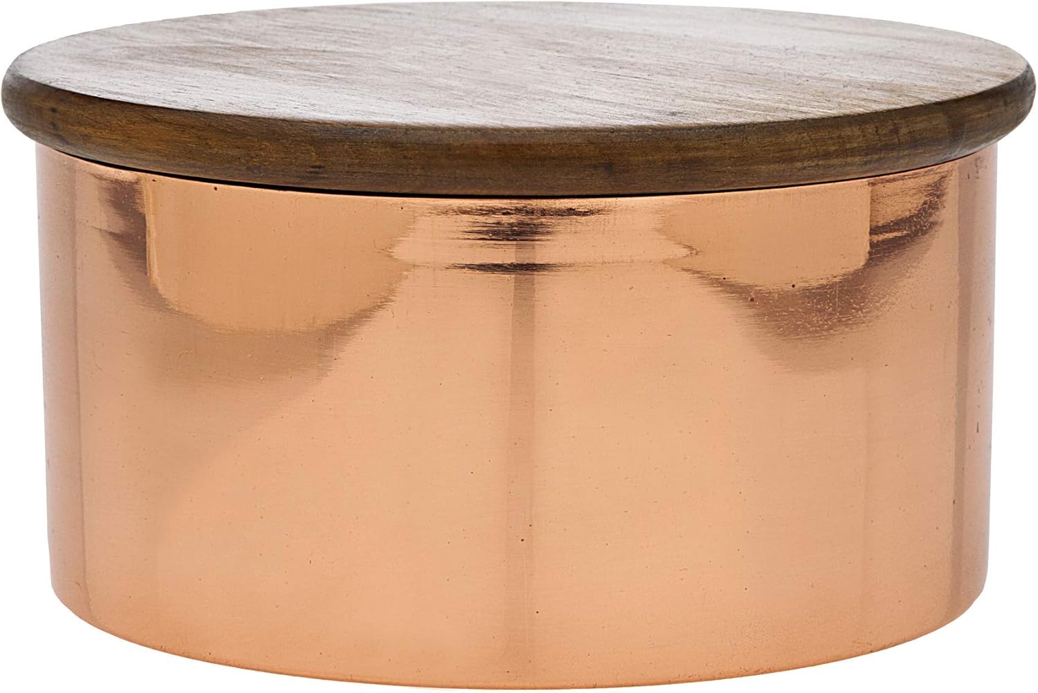 Amazon.com: Copper Canister Jar with Wood Lid by Godinger : Home & Kitchen