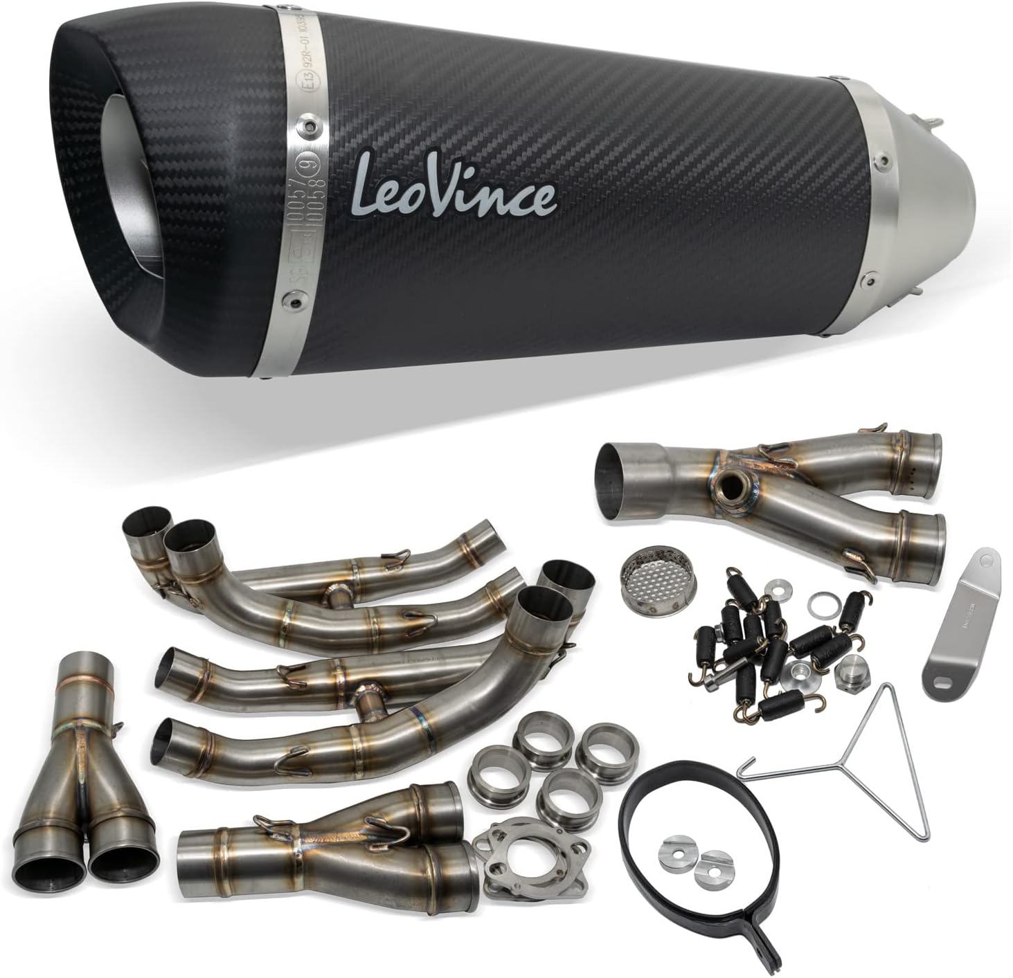 Auspuffanlage LeoVince Komplettanlage SBK FACTORY S, Carbon, 4/2/1, mit ...