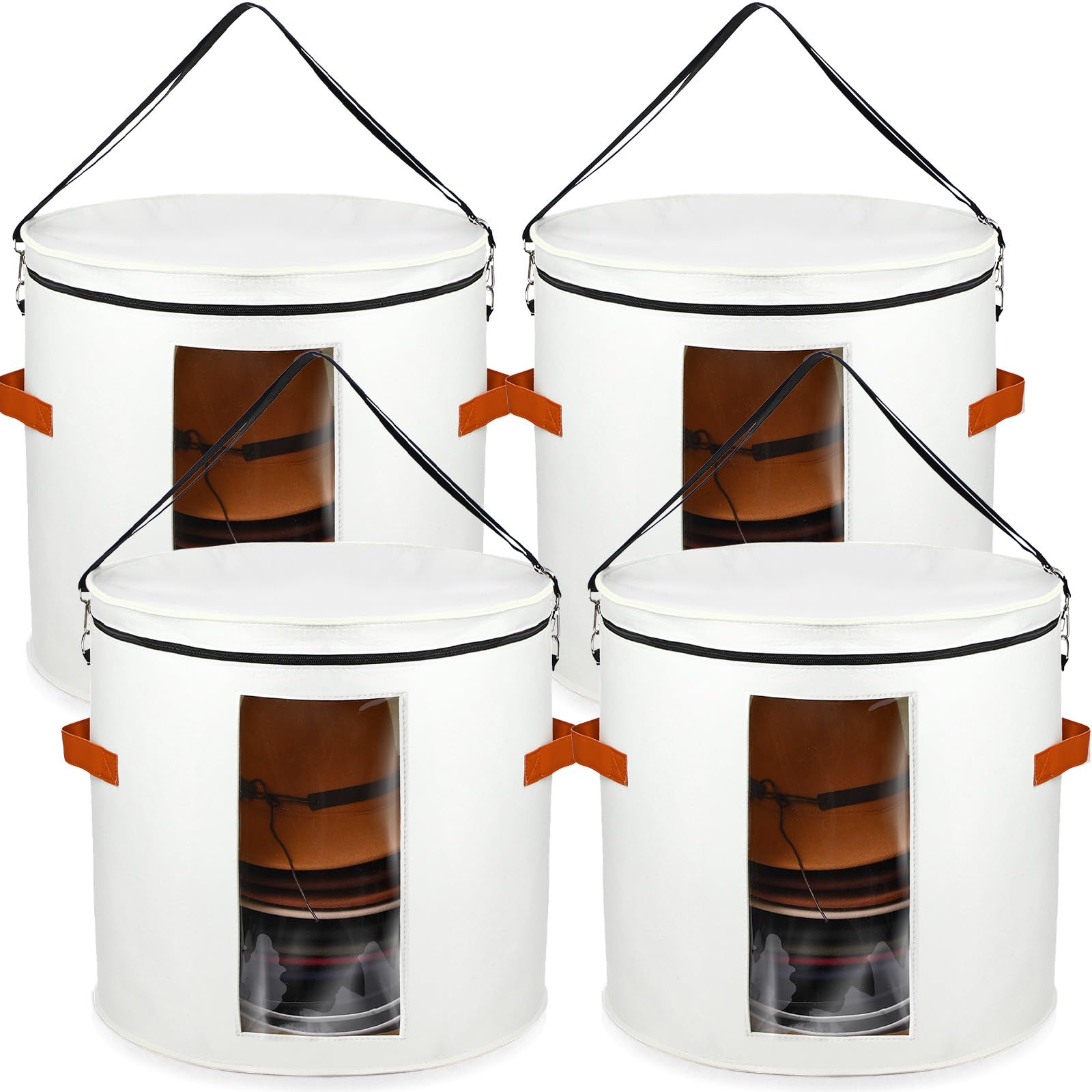 Amazon.com - Suzile 4 Pack Oversized Hat Storage Box for Women Men 19 ...