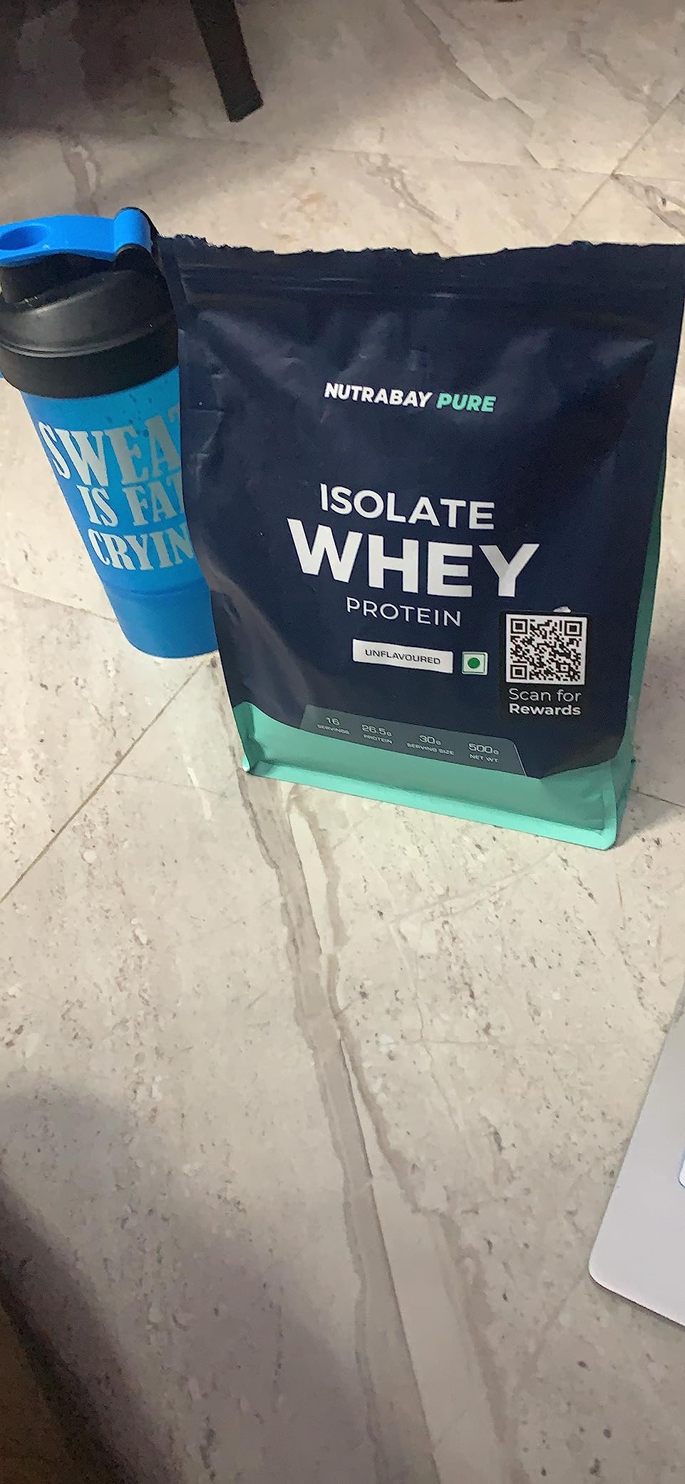 Nutrabay Pure Whey Protein Isolate Powder - 1kg, Unflavored | 26.5g ...