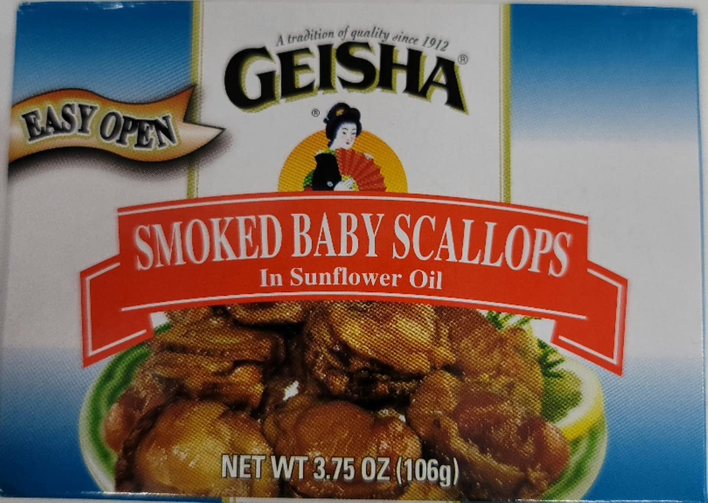 Amazon.com: GEISHA Smoked Baby Scallops 3.75oz(Pack of 12), Baby ...