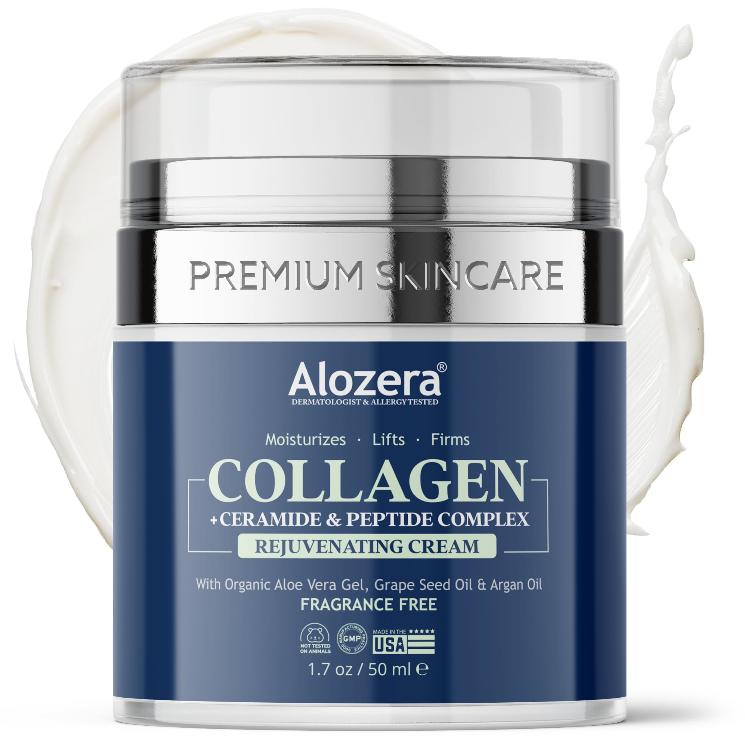 Amazon.com: Alozera Collagen Face Cream - Anti Aging Skincare for ...