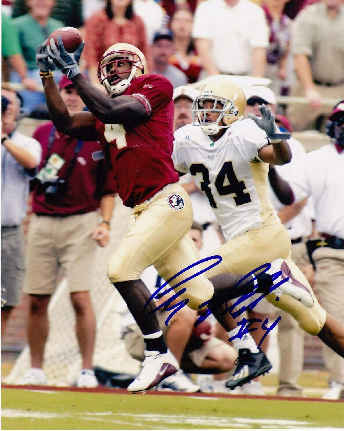ANQUAN BOLDIN FLORIDA STATE SEMINOLES ACTION SIGNED 8x10 - Autographed ...