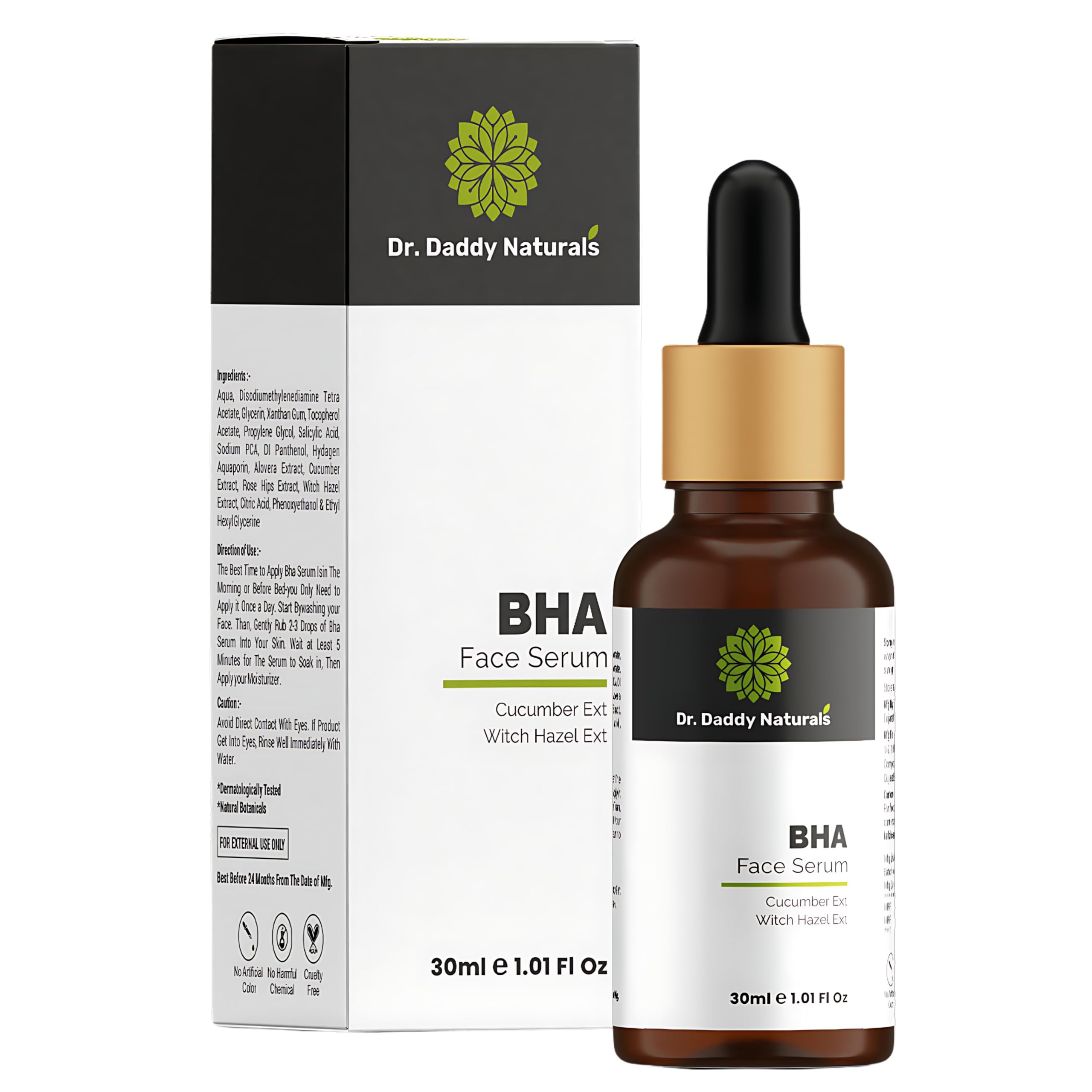 Dr. Daddy Naturals Peeling Solution BHA Facial Serum - Smoothing ...