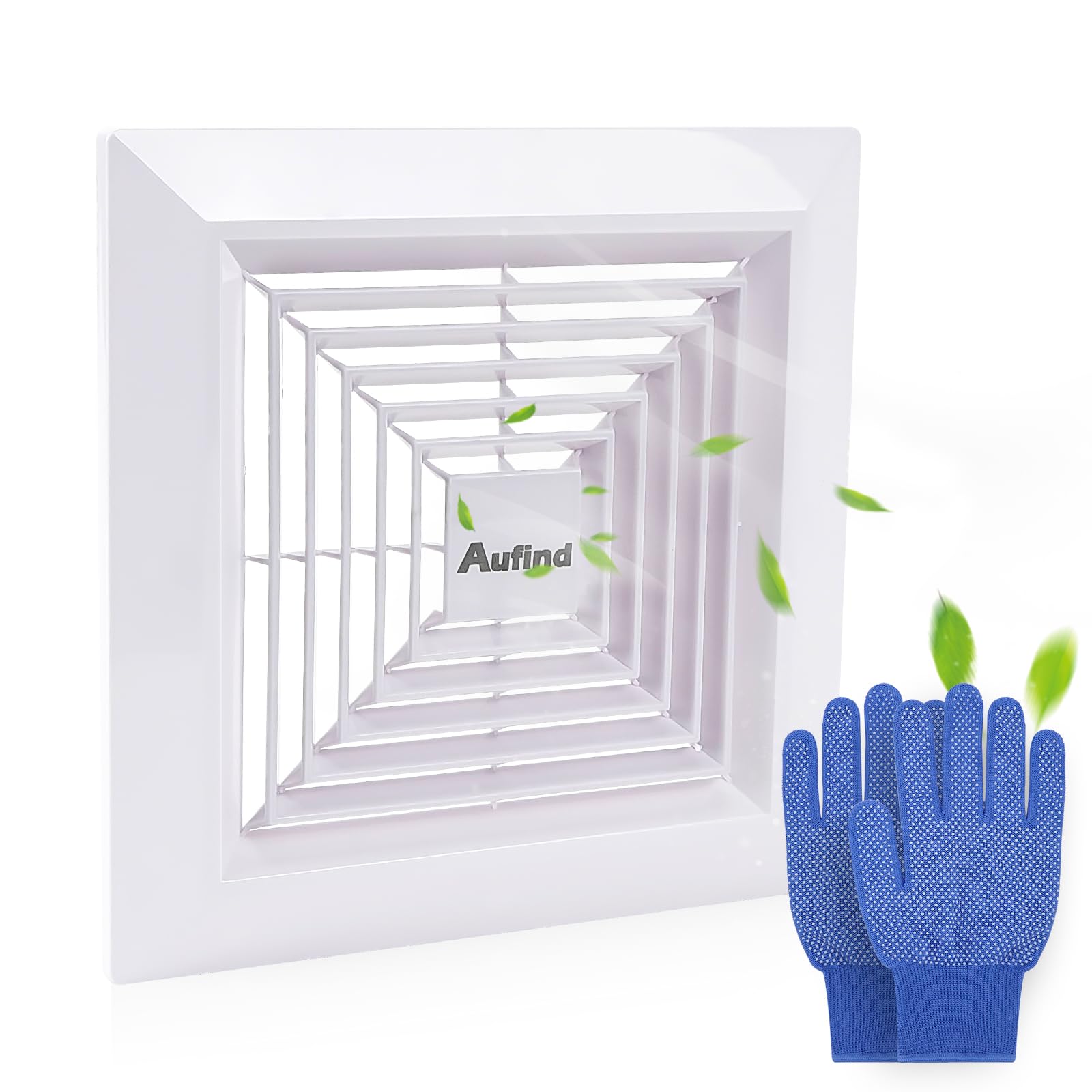 Amazon.com: Aufind Bathroom Exhaust Fan Cover with Spring,Square ...