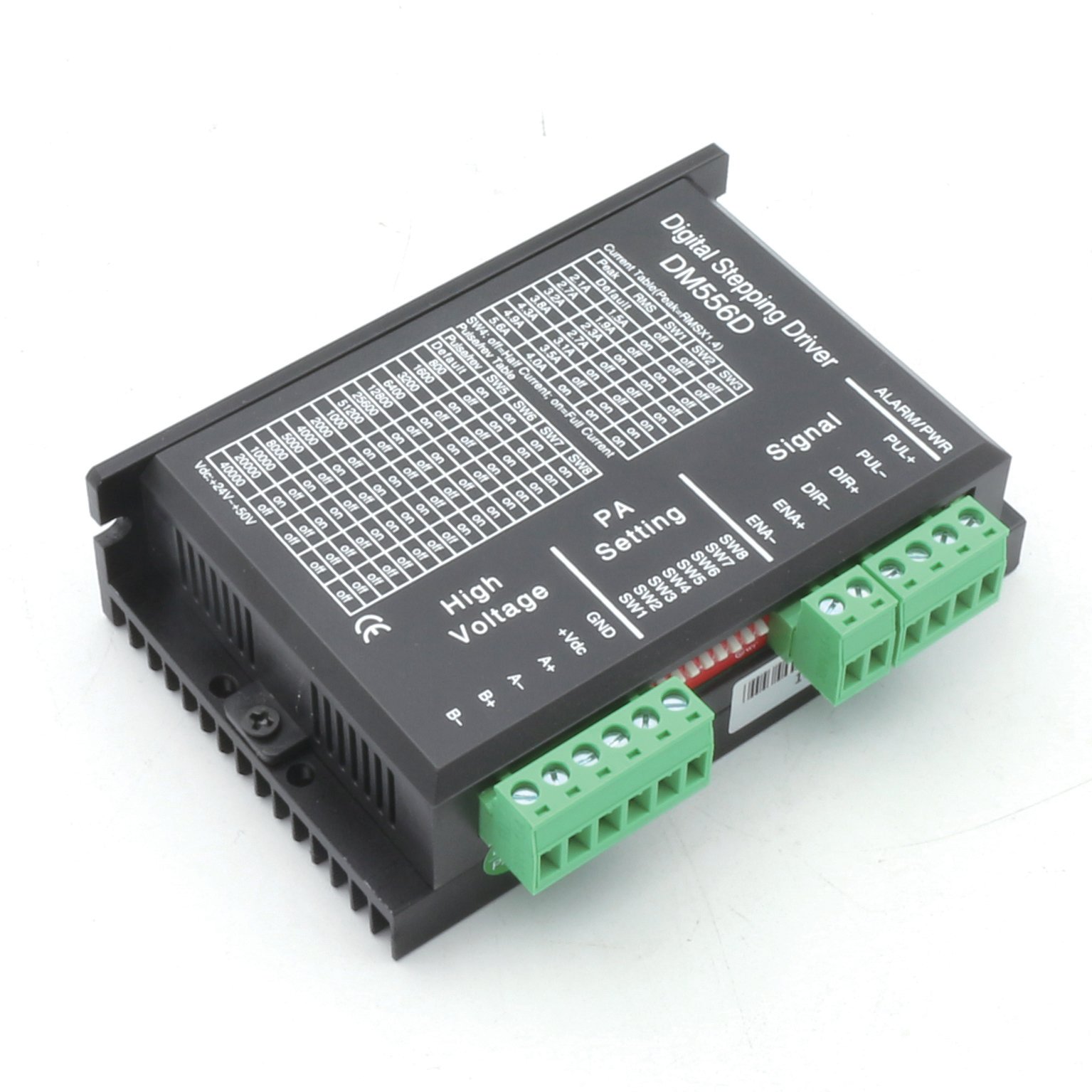 Buy 3Pcs DM556D Nema17 nema 23 Stepper Motor Driver Controller 24-50VDC 5.6A 256 Microstep ...