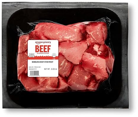 Amazon.com: Amazon Grocery, Beef Stew Meat, Boneless, USDA Choice ...
