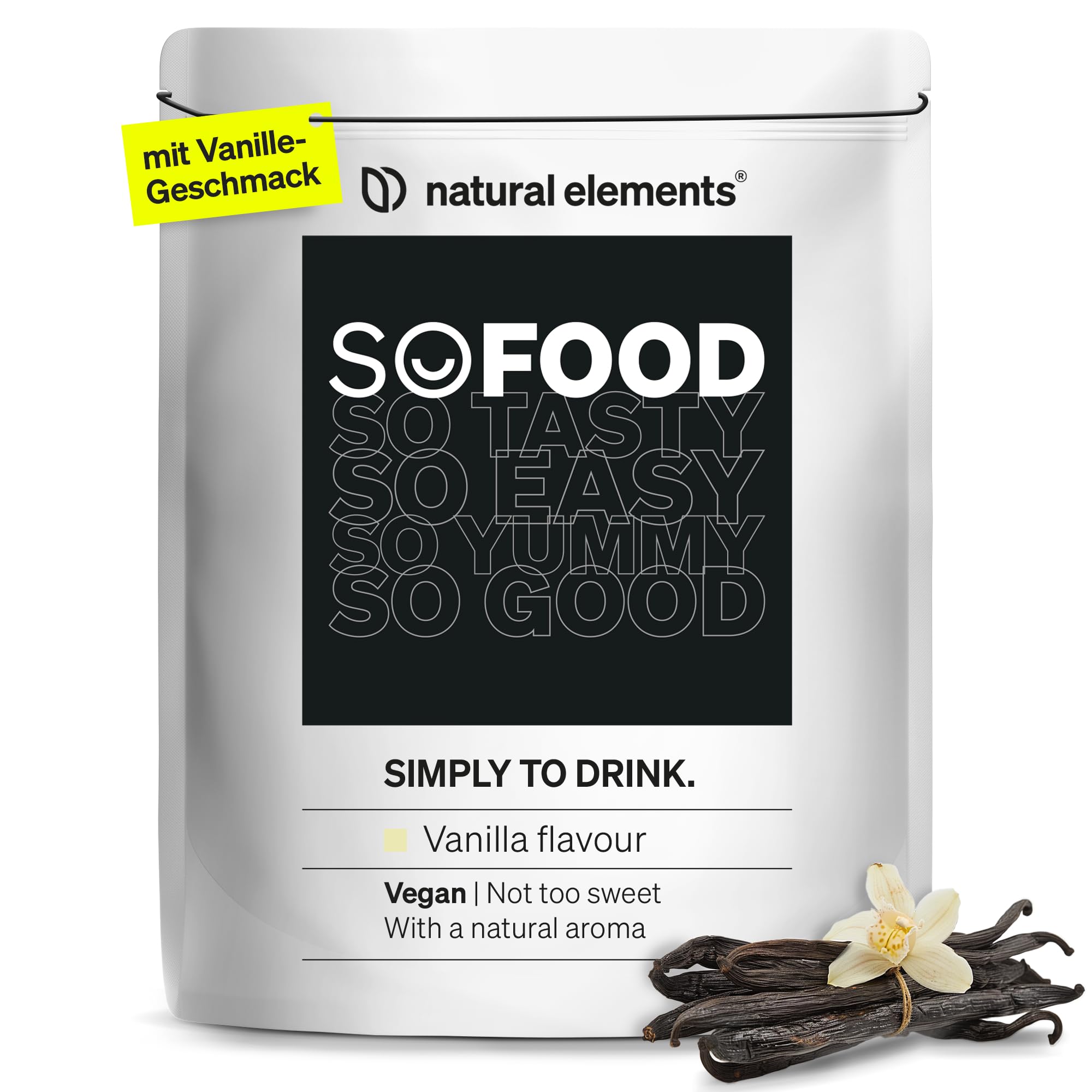 So Food Trinkmahlzeit – Vanillegeschmack – 27g Protein/Mahlzeit – 10 ...