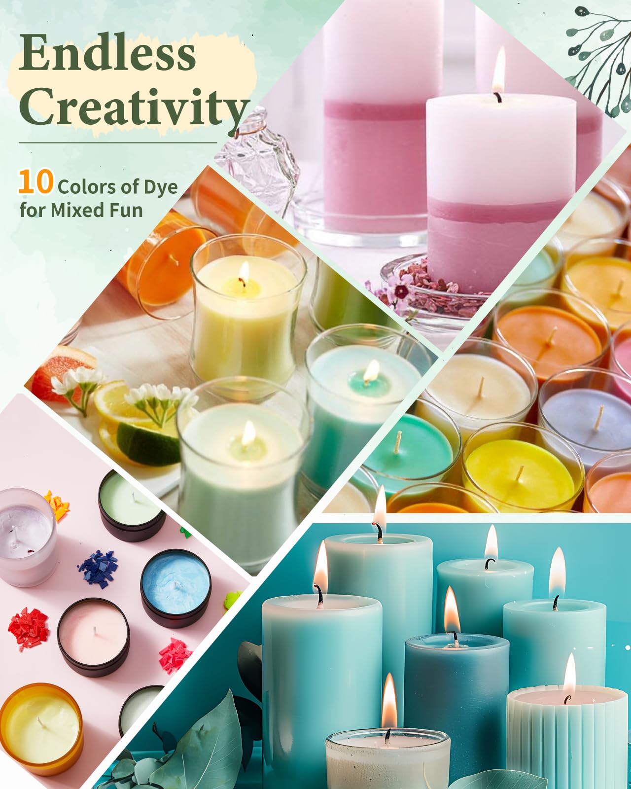 Snapklik.com : Anpro Candle Making Supplies - DIY Candle Kit For Kids ...