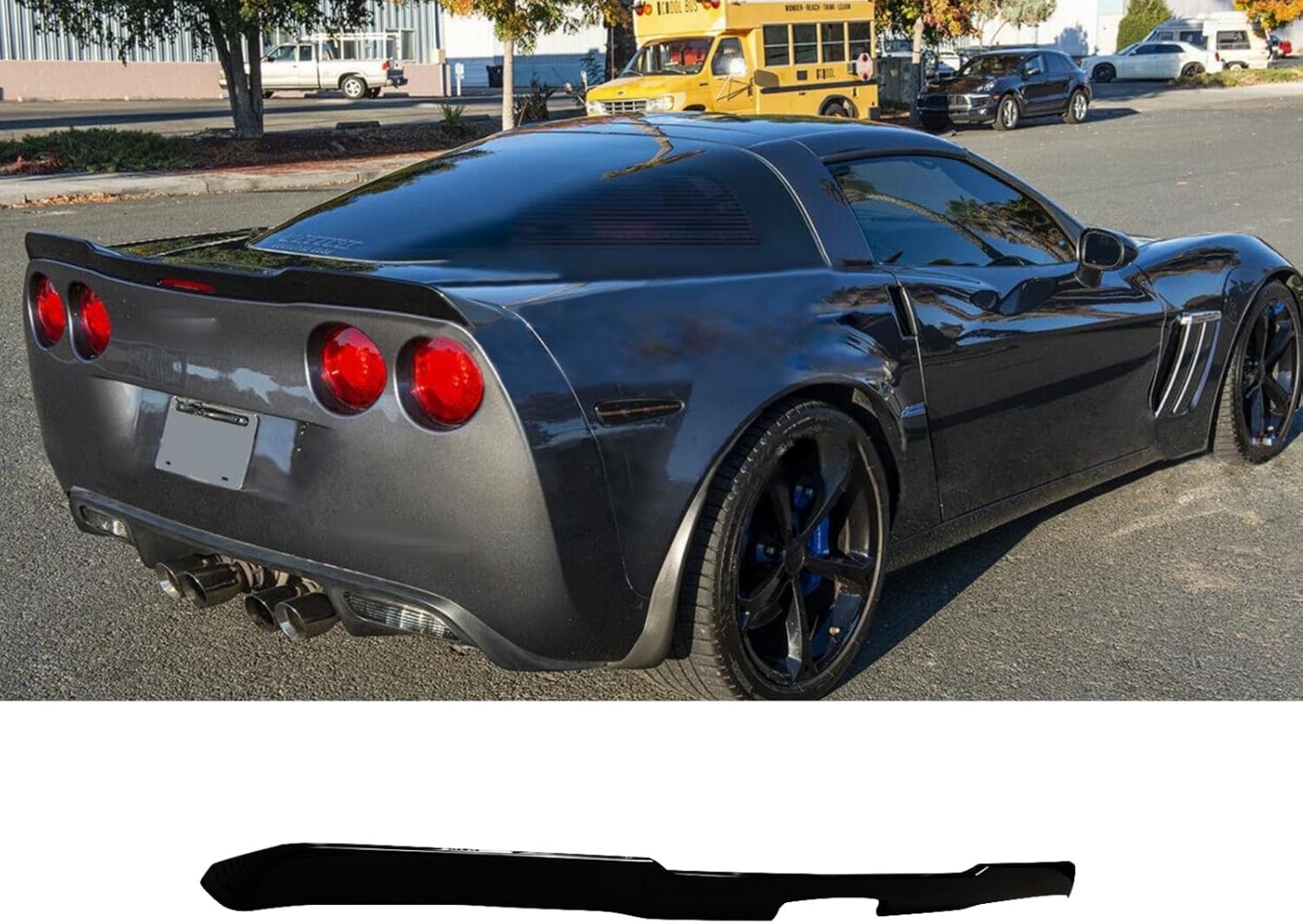 Amazon.com: CHIESMA for C6 Corvette Rear Spoiler Fit for 2005-2013 ...