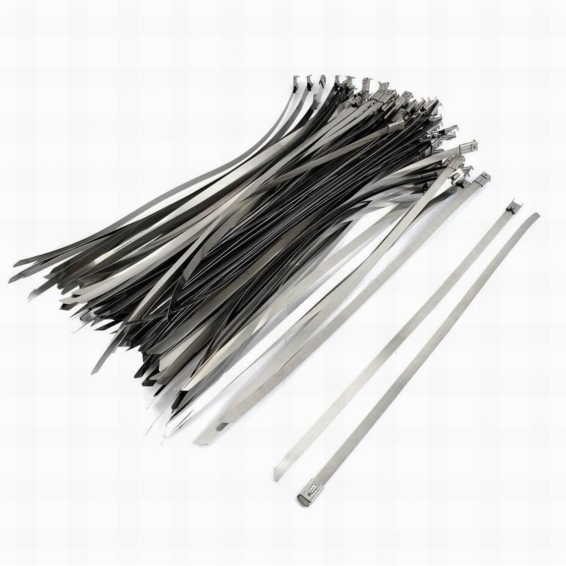 Ucland PVC Sprayed Stainless Self Locking Cable Ties Hoops, 8 x 350 mm ...