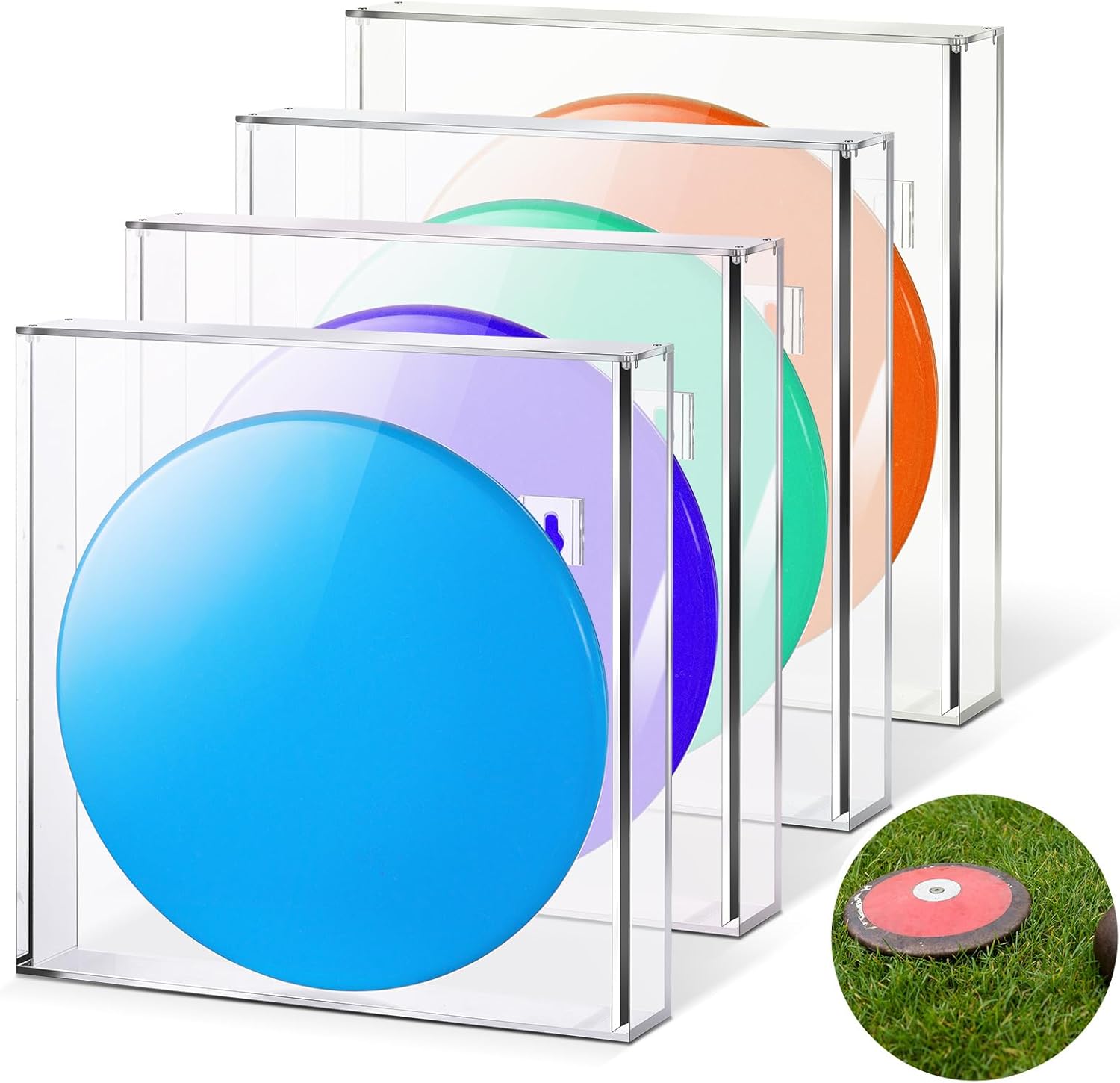 Amazon.com : RattanView 4 Pcs Acrylic Disc Display Flying disc Holder ...