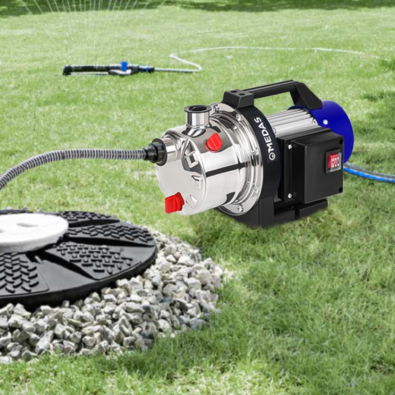 Snapklik.com : 1HP Portable Shallow Well Pump, Garden Pump 998GPH, Jet ...