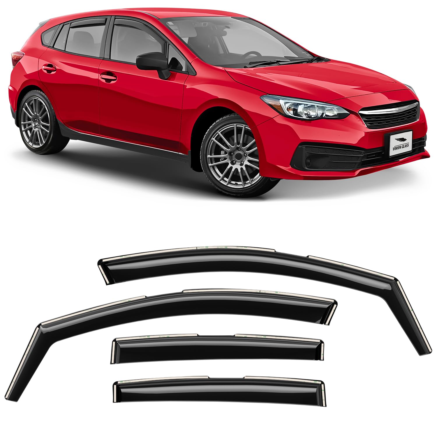 Snapklik.com : Voron Glass in-Channel Extra Durable Rain Guards For ...