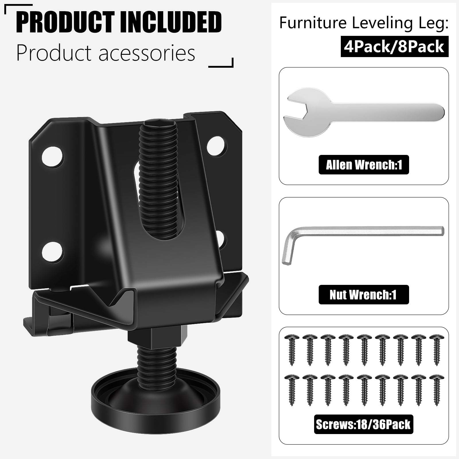 Snapklik.com : 8 Pack Folding Shelf Brackets, Heavy Duty Lock Extension ...
