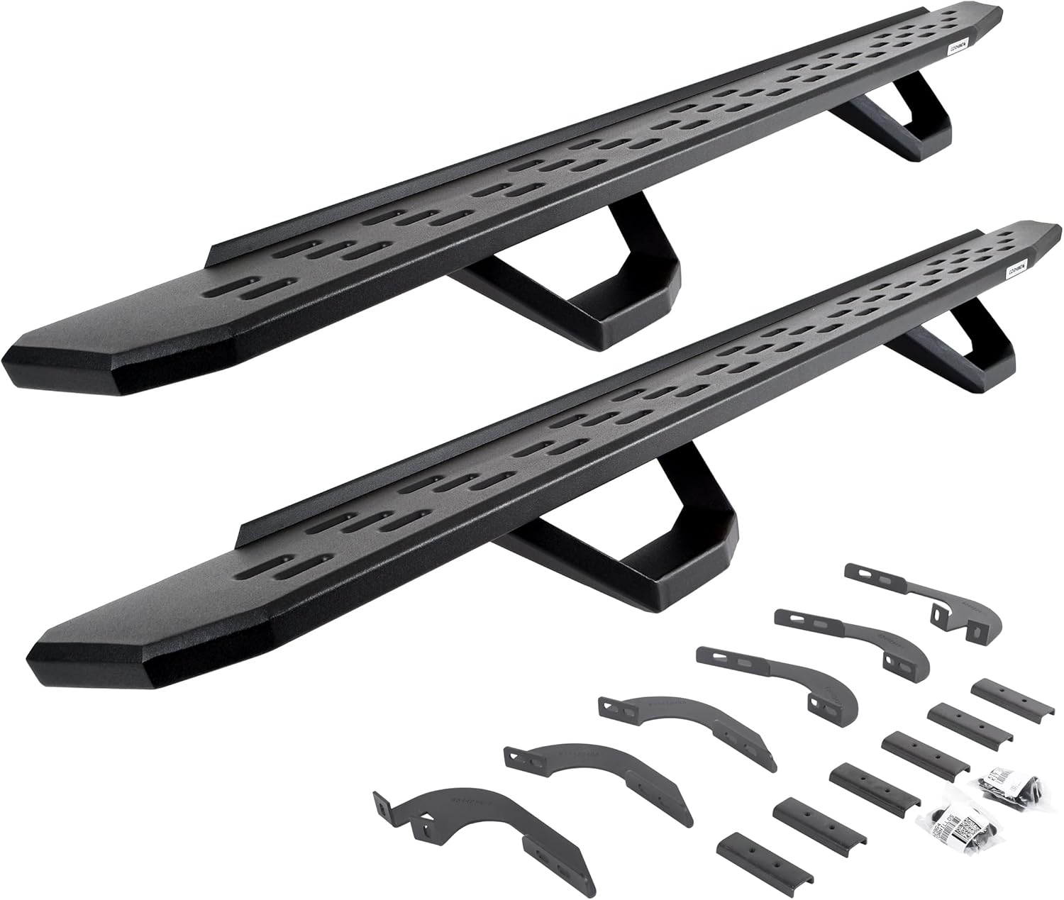 Amazon.com: Go Rhino RB30 Running Boards, Brackets, & 2 Pair of Drop ...