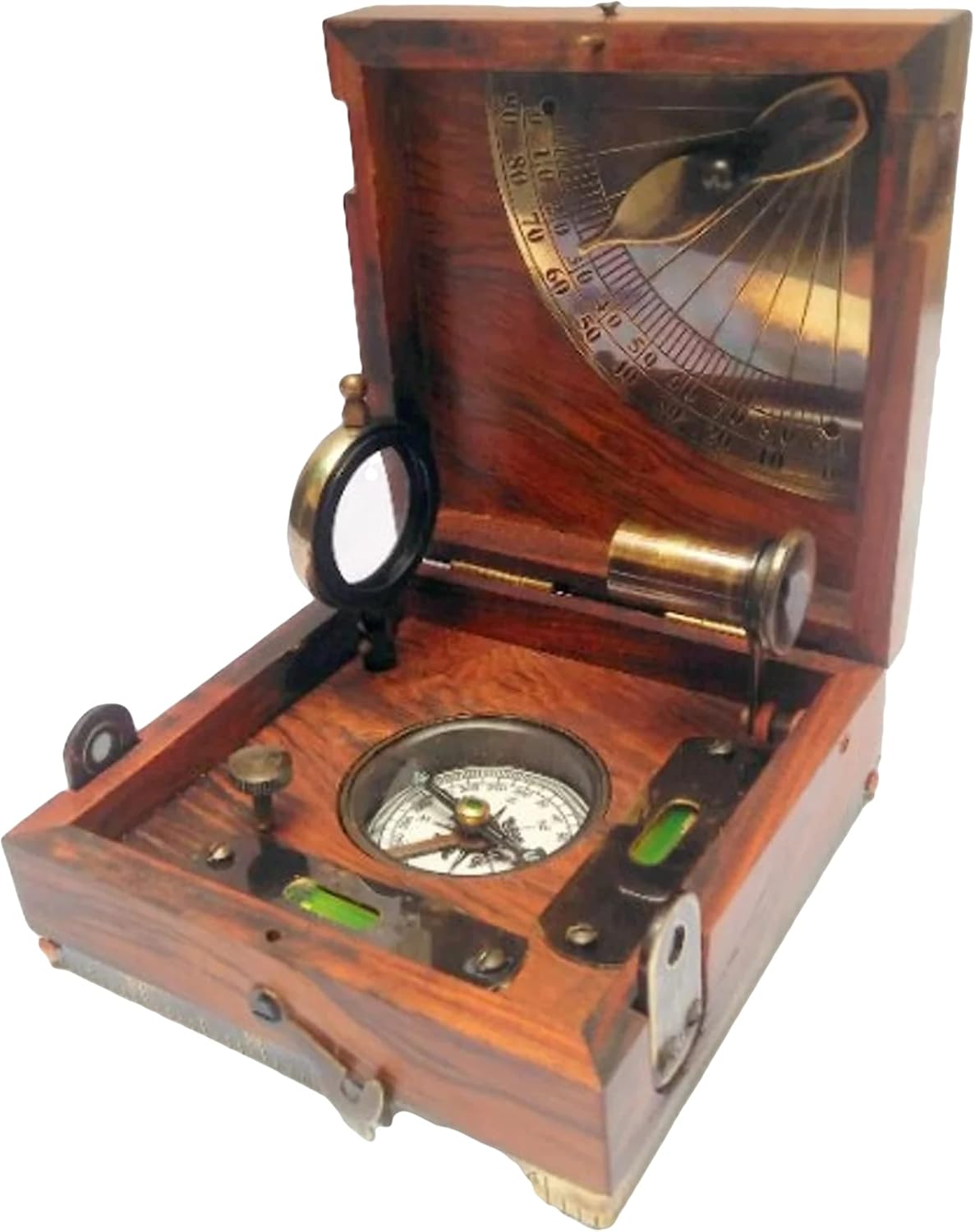 Amazon.com : Compass Beautiful Brass Marine Master Box & Compass ...