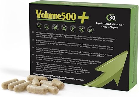 1x Volume500 Tabletten für mehr Sperma - Mittel für mehr Sperma, mehr ...