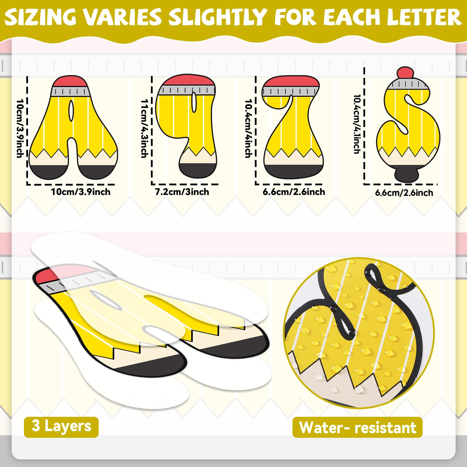 Snapklik.com : 260 PCS Colorful Crayons Bulletin Board Letters For ...