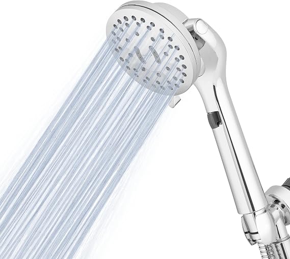 Waterpik ShowerCare Pivoting Hand Held Shower Head, Chrome - Five Modes ...