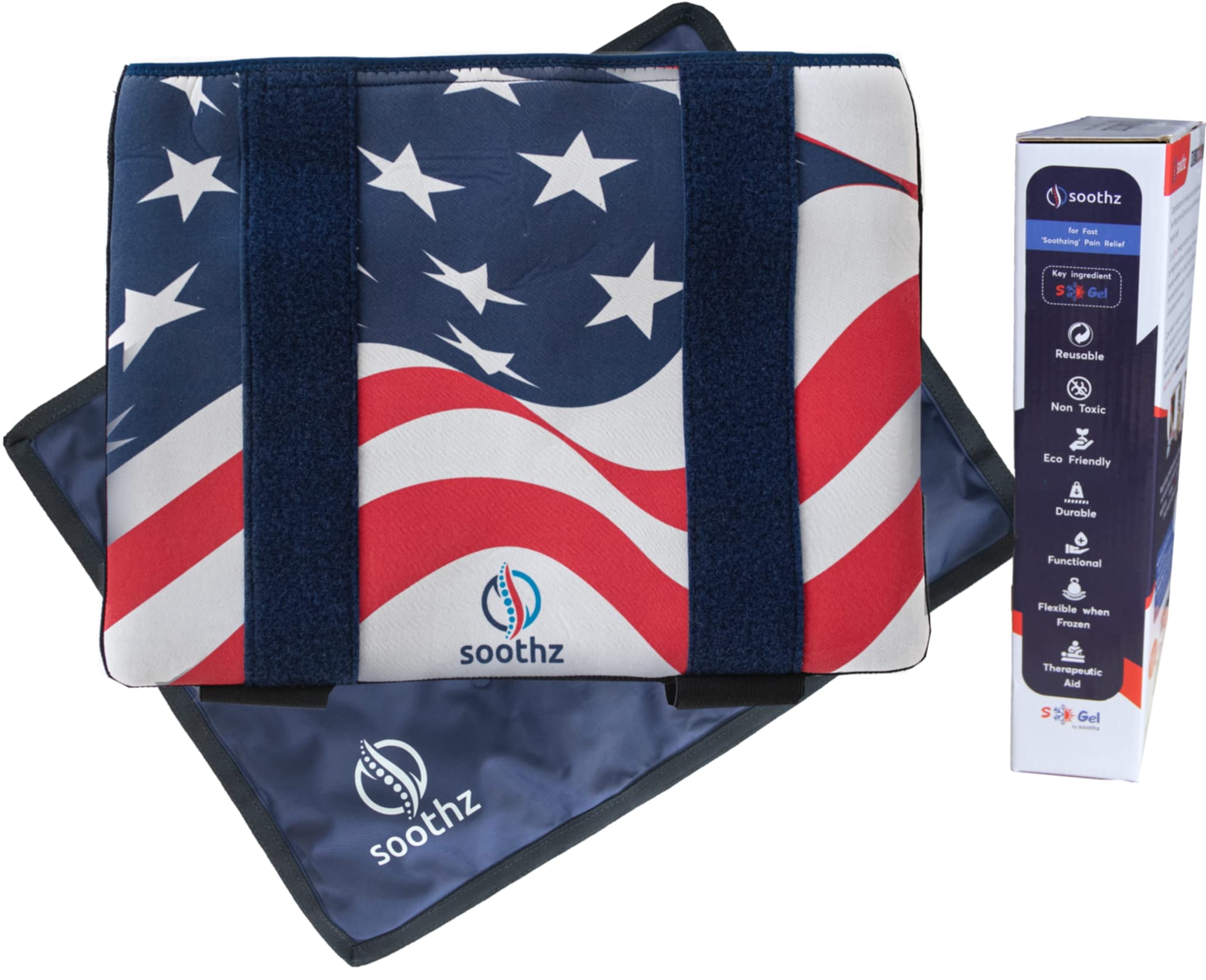 Buy Soothz Body ice Pack wrap - Reusable Large Cold Packs for Injuries ...