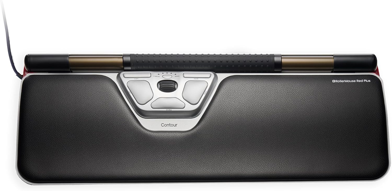 Contour Design RollerMouse Red Plus Wired - Wired Ergonomic Mouse for ...