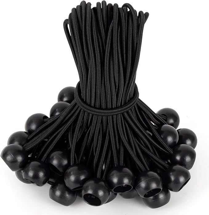 Akicderu Bungees with Ball 15 cm, Rubber Tensioners with Ball Pack of ...