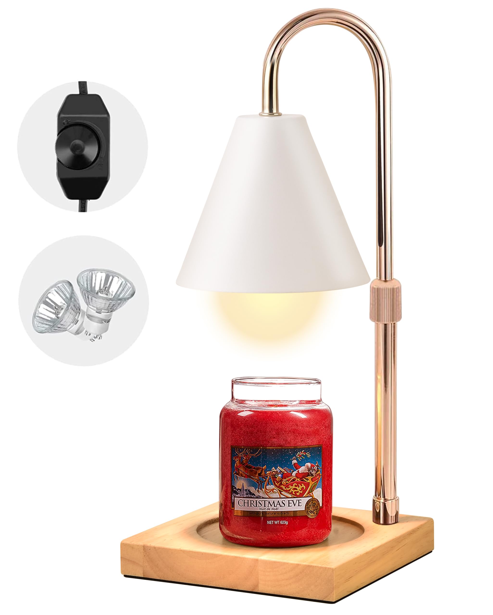 Amazon.com: Candle Warmer Lamp with 50W Candle Warmer Bulbs, Compatible ...