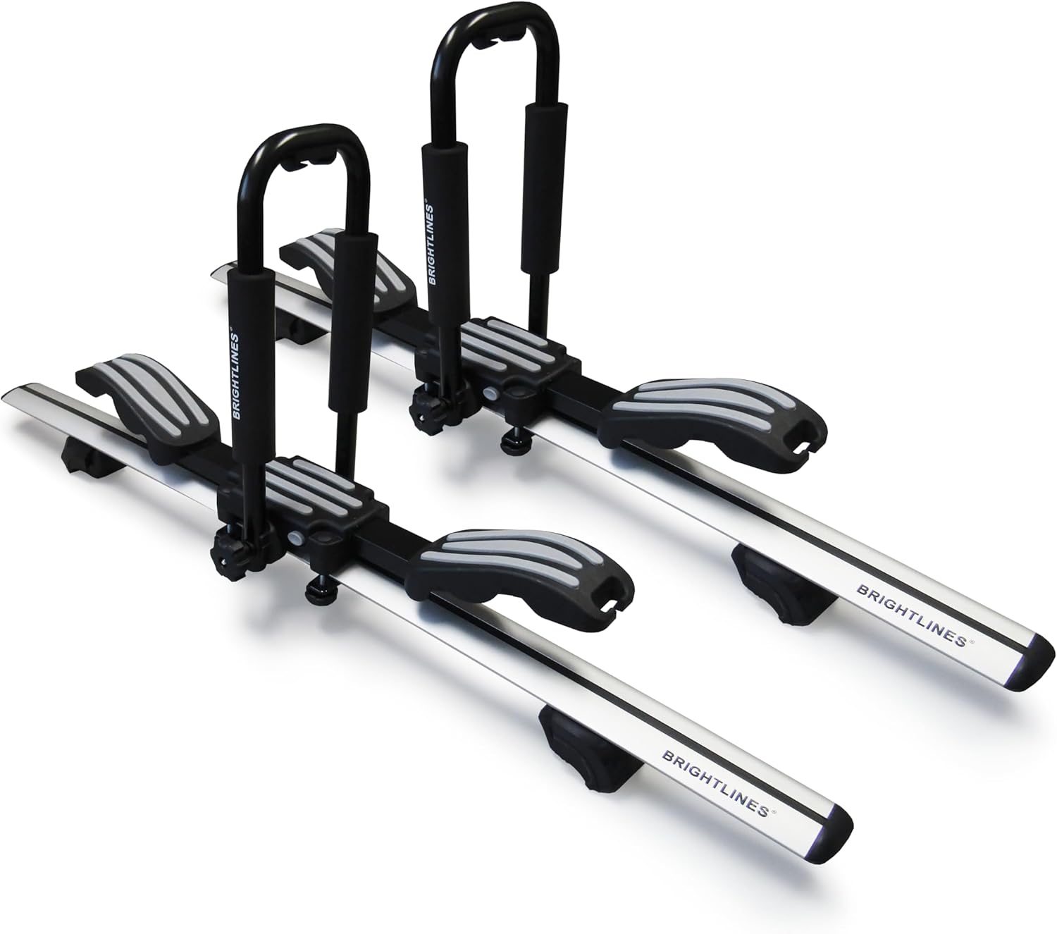 Amazon.com: BRIGHTLINES Complete Set Premium Silver Universal Roof Rack ...