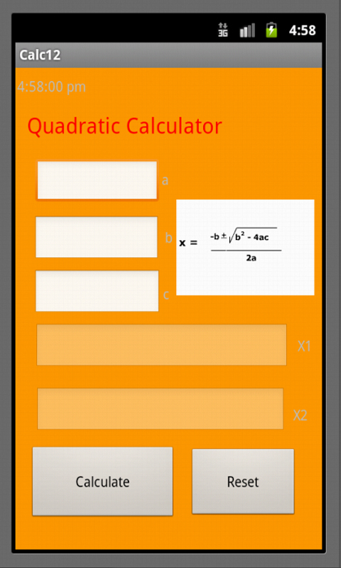 Quadratic Calculator - App on Amazon Appstore