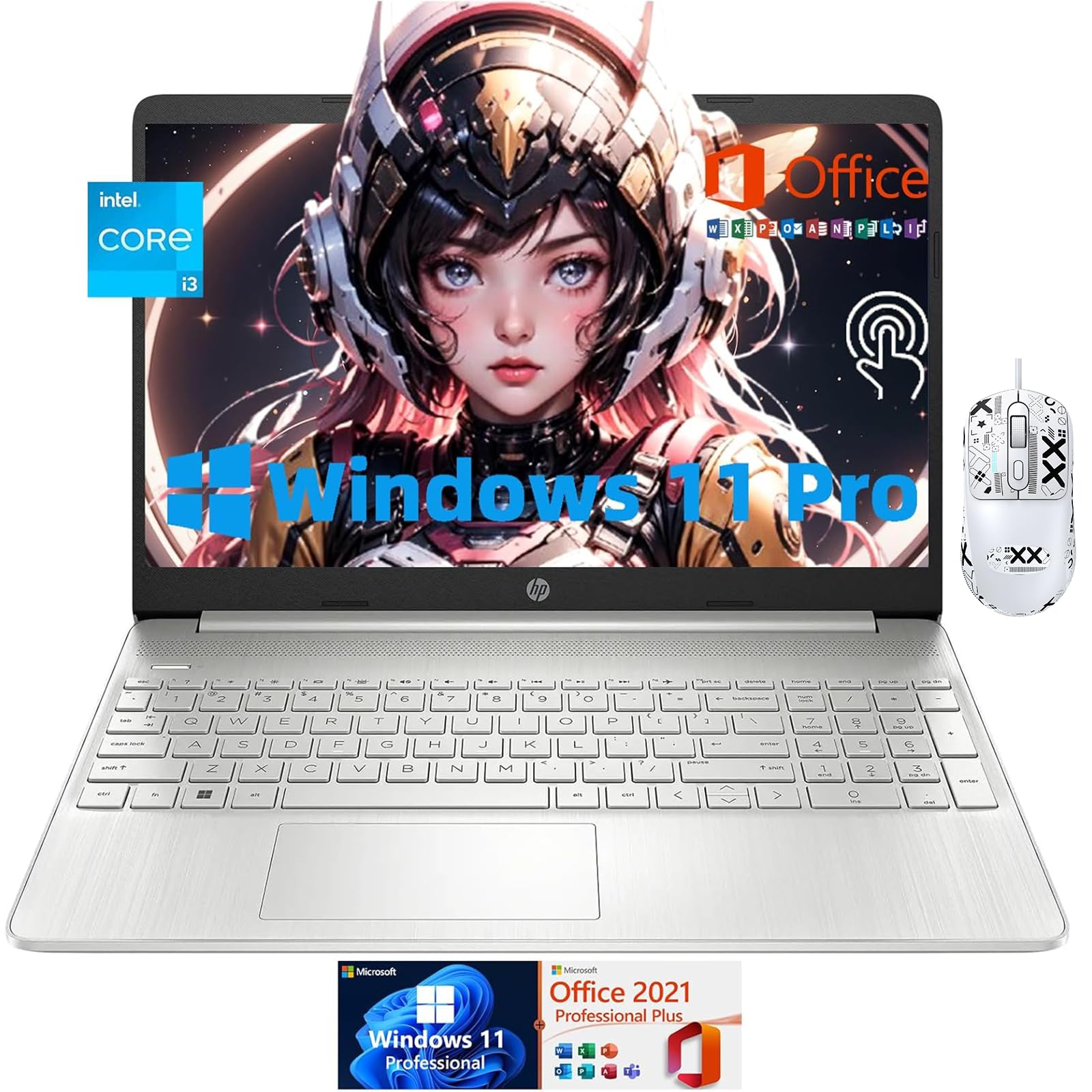 Amazon.com: HP Essential 15.6inch Touchscreen Business Laptop - Intel ...