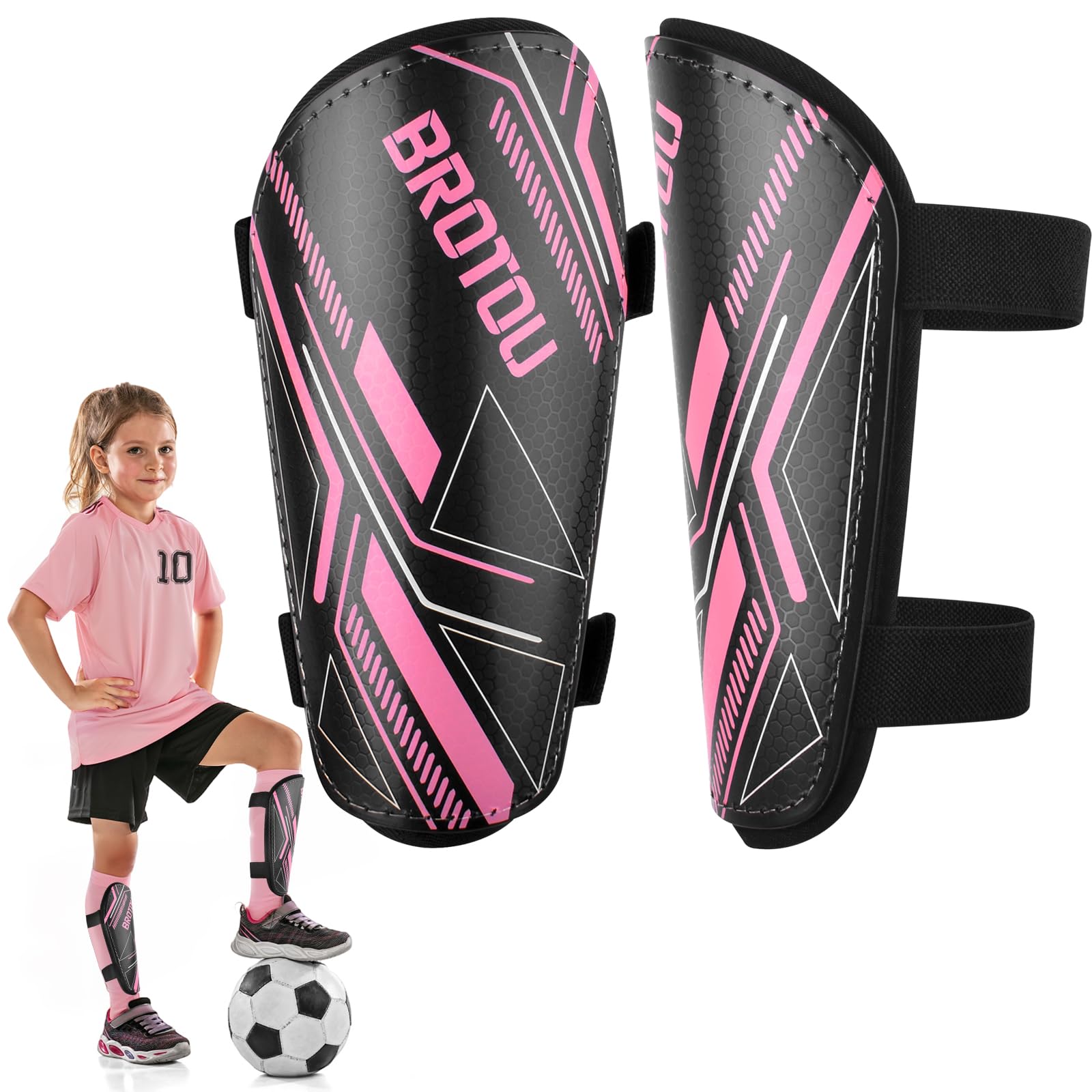 Snapklik.com : BROTOU Shin Guards Soccer Kids, Youth Soccer Shin Guards ...