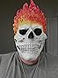 Amazon.com: Kuberas Halloween Ghost Rider Mask Flame Skull Mask Ghost ...