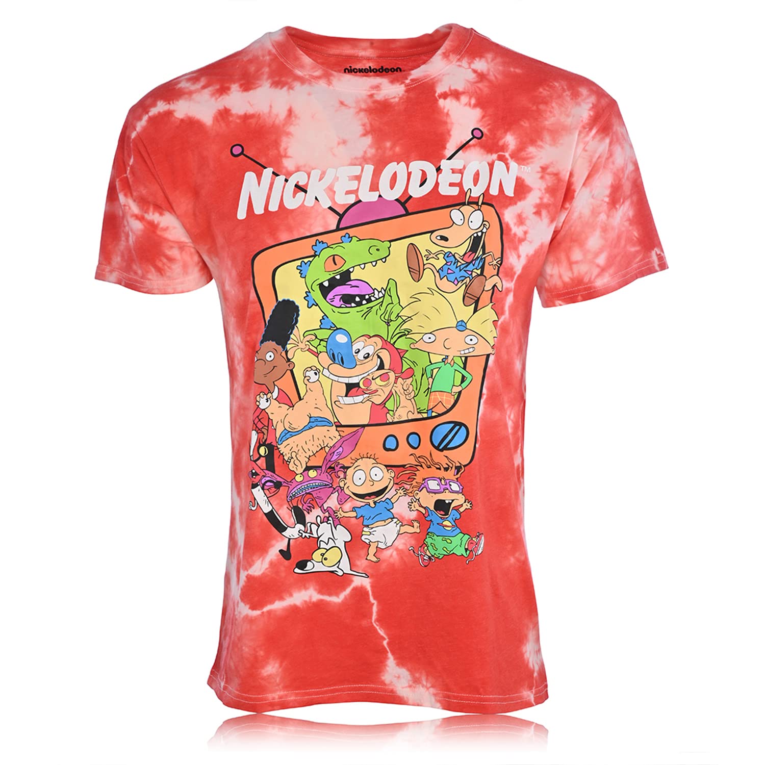 Buy Nickelodeon Mens 90's Classic Shirt - Tie Dye Rugrats, Reptar, Ren ...