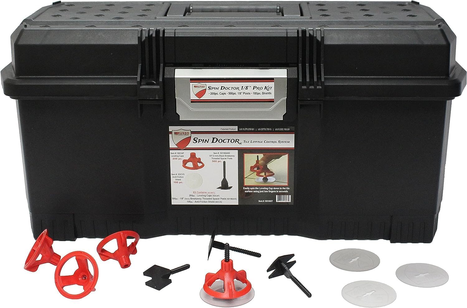 Spin Doctor Tile Leveling System 3/16" Bases 250pc - Amazon.com