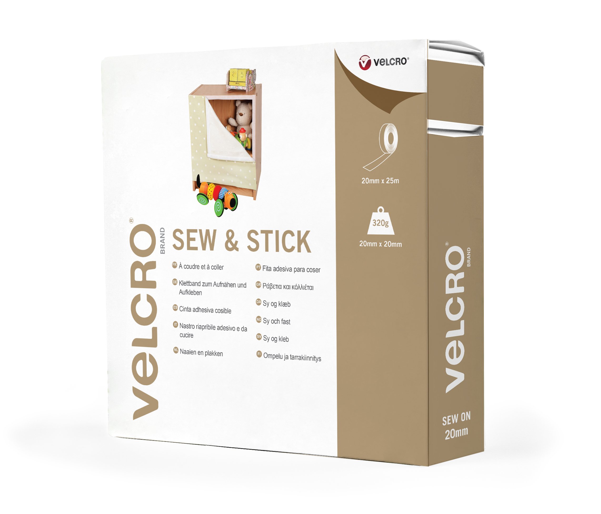 Amazon.com: VELCRO® Brand | Sew & Stick Fabric Tape | Cut-to-Length ...