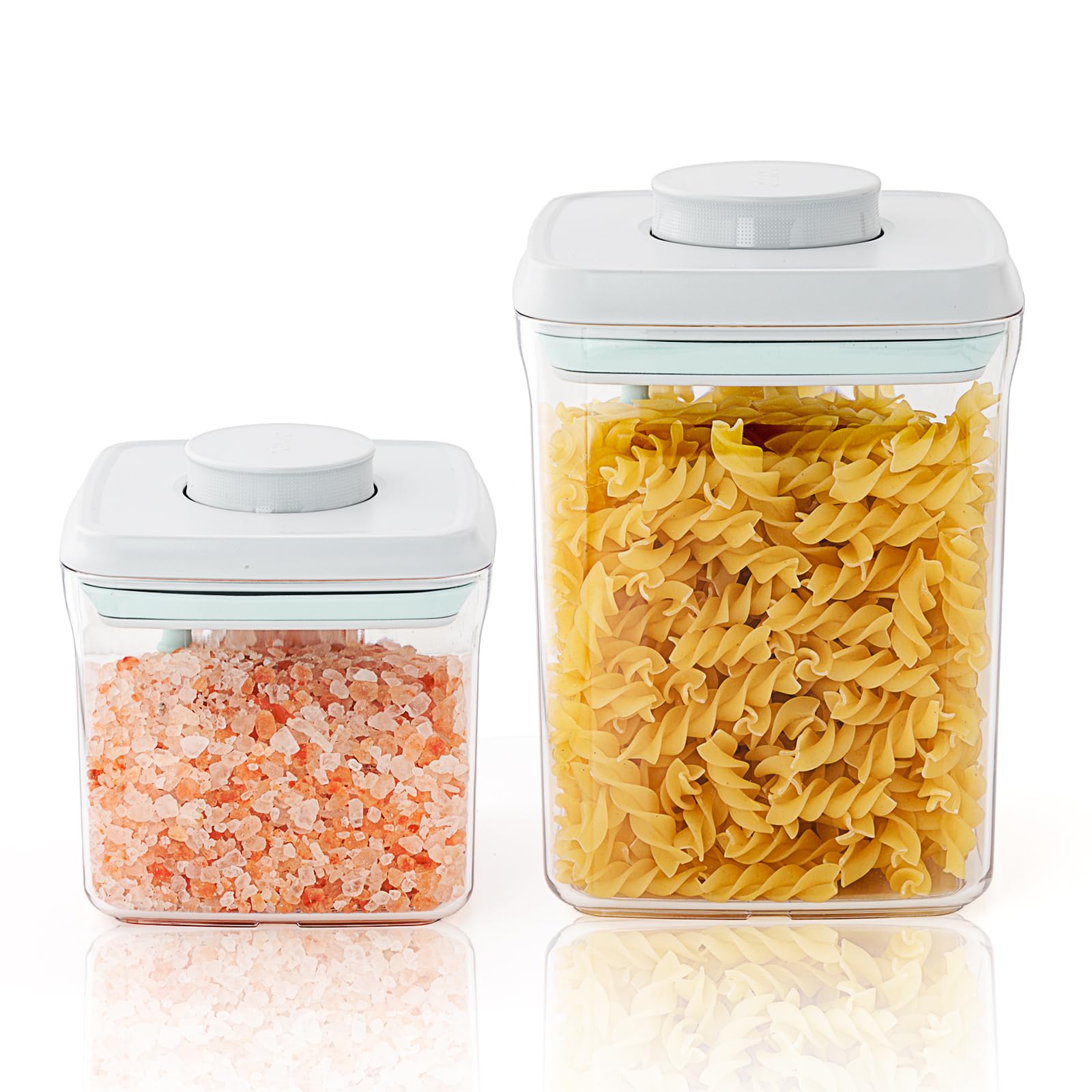 Amazon.com: Tourdeus Pop Air Tight Containers Stackable- 2-Pack Cereal ...