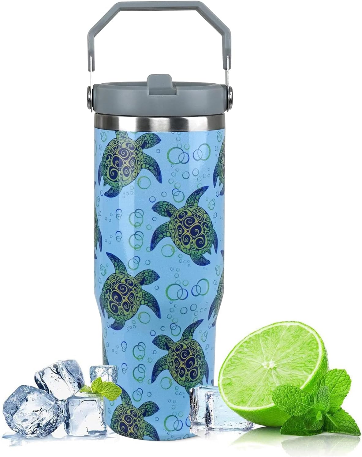 Amazon.com | Yuzlin Sea Turtle Gifts for Women 30 oz Sea Turtle Tumbler ...
