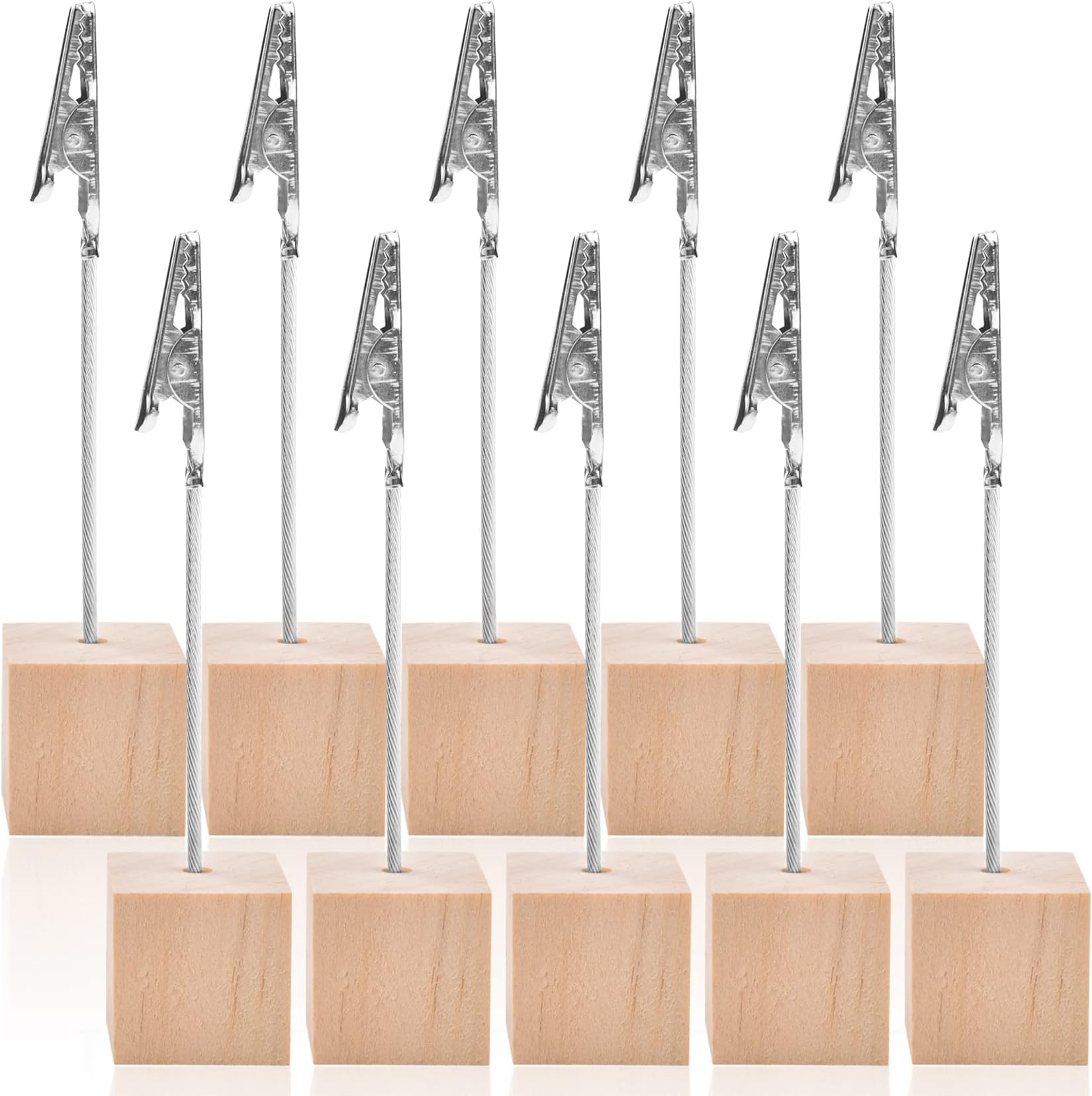 Zoyiancy 10 Pièces Support Photo Pince Bois, Porte Photo Sur Pied, Tige ...