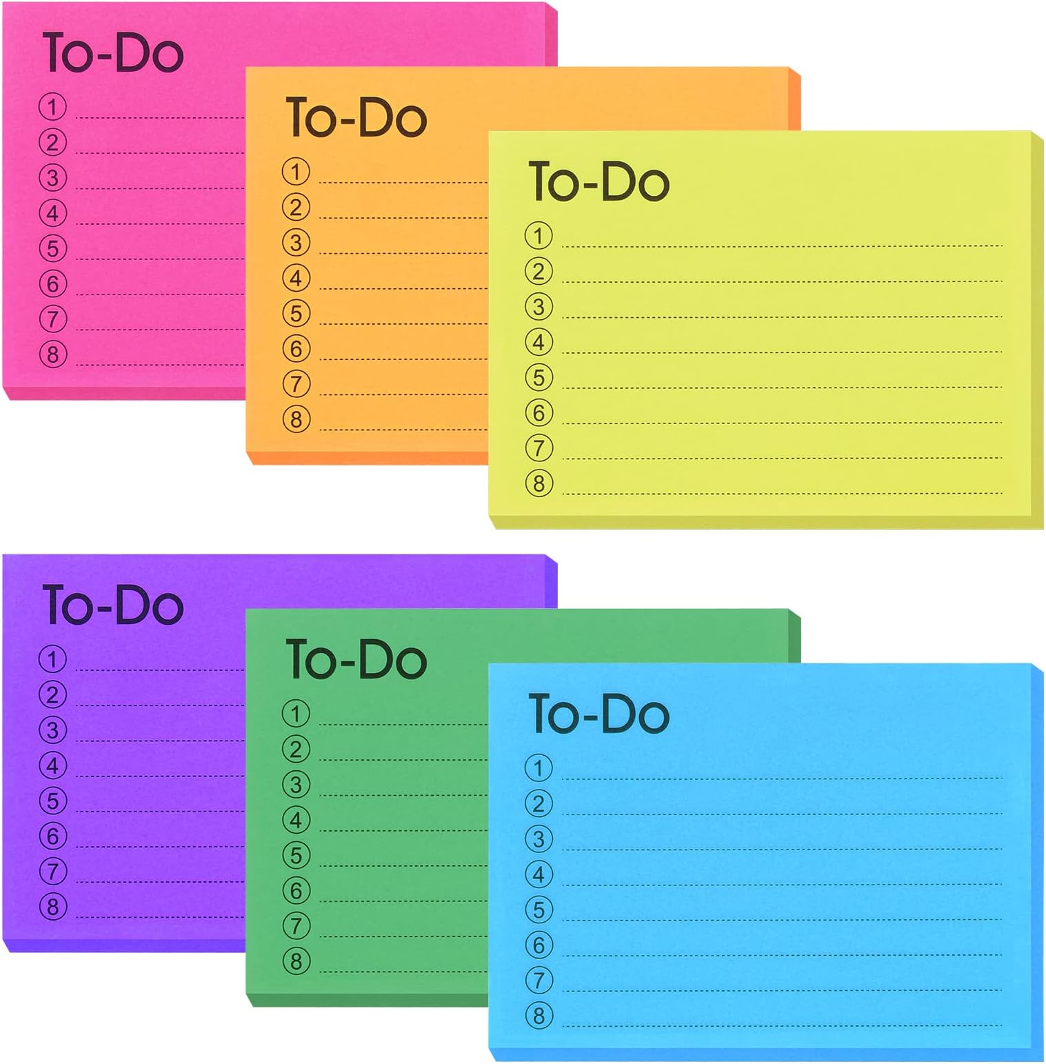 Amazon.com : 12 Pack to Do List Sticky Notes Notepad 3 x 4 Inch Cute to ...
