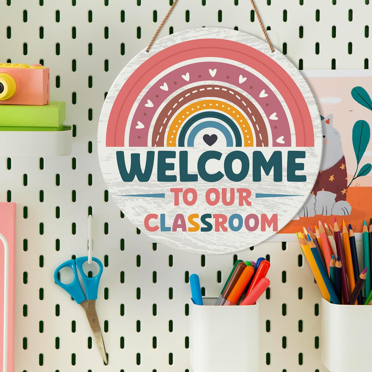 Home Sweet Classroom Decor TOARTi Boho 3D Welcome Classroom Door Sign ...